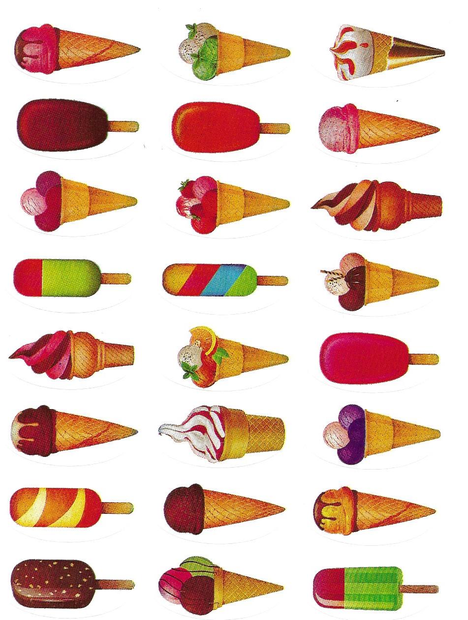Ice Cream Stickers 10-Sheets – King Stationary Inc